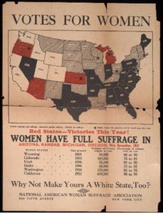 Votes for Women, a 1912 Suffrage Map of the United States - Women's ...